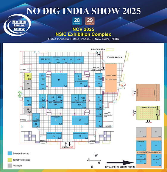 No Dig India Show 2023 Exhibition Floor Plan | NDIS2025
